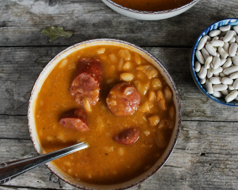 Beans and sausage (Pasulj) - My Balkan Kitchen