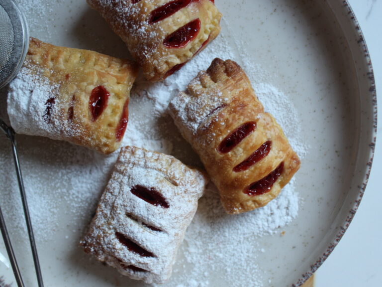 Mini strawberry strudels - My Balkan Kitchen